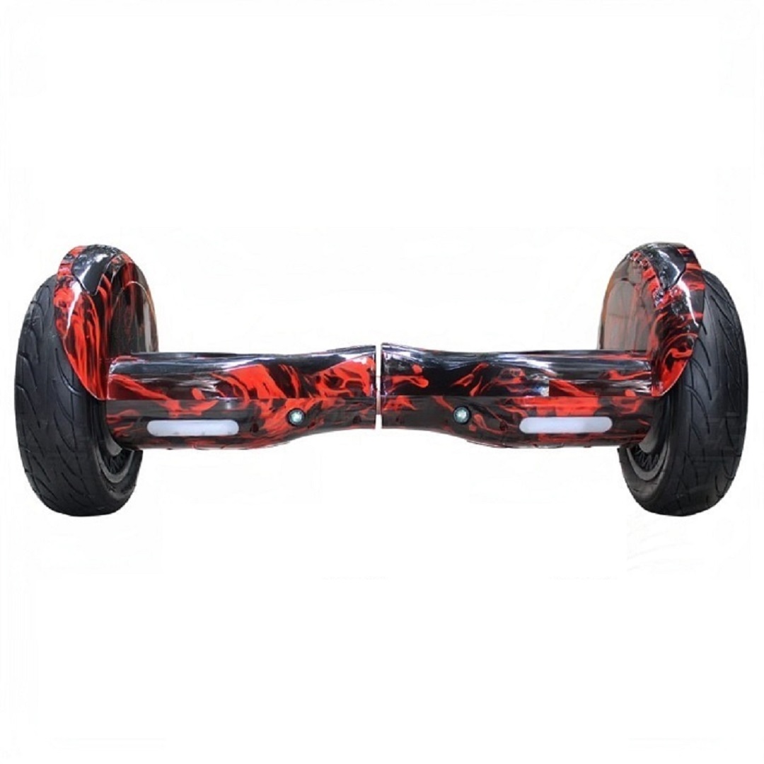 10.5 Inch Hoverboard, Red Fire, Bluetooth, Remote + Free Carry Bag