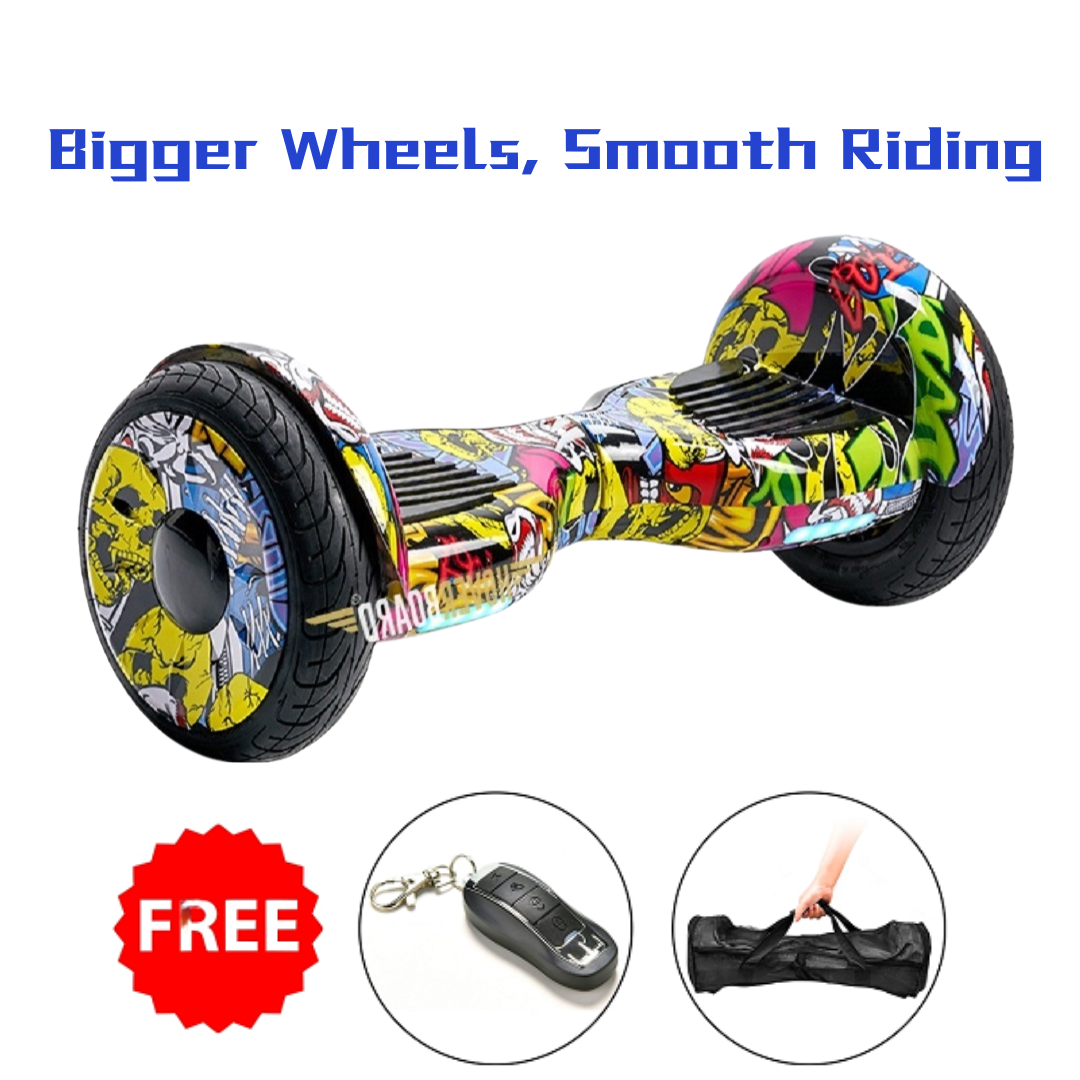 10.5 inch hoverboard, Skullcandy, Bluetooth, Remote + Free Carry Bag