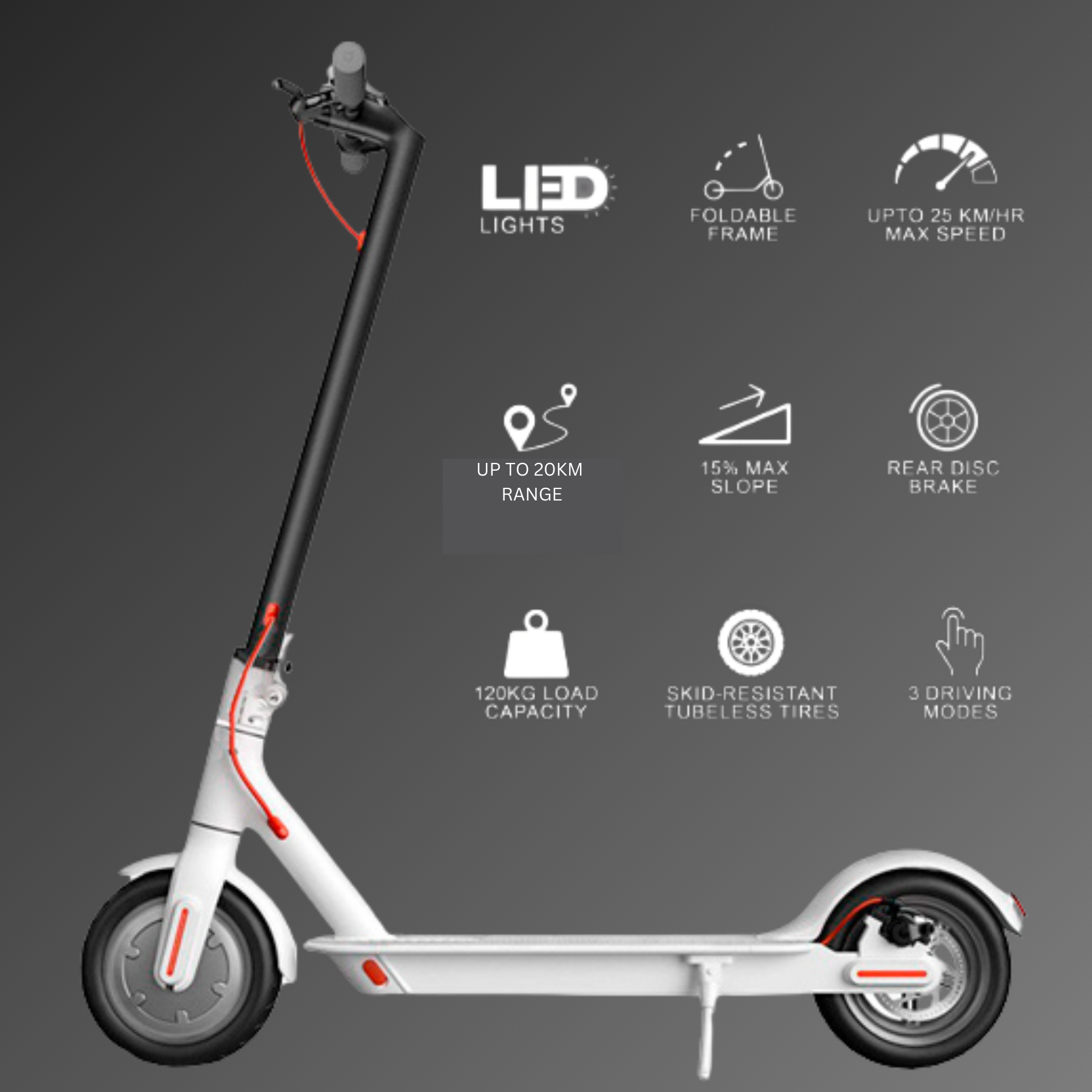 Hoverboards India - Buy Foldable Eco Electric Scooter : Black