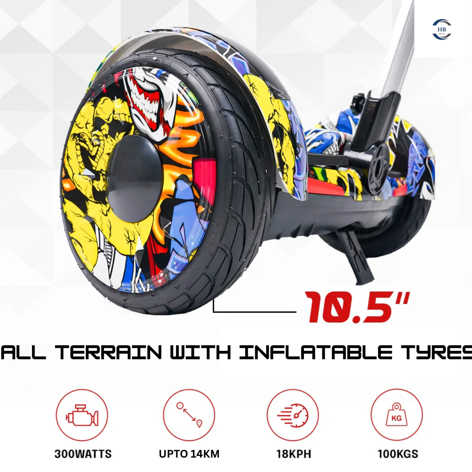 Hoverboard with Adjustble Handle - Mini Max