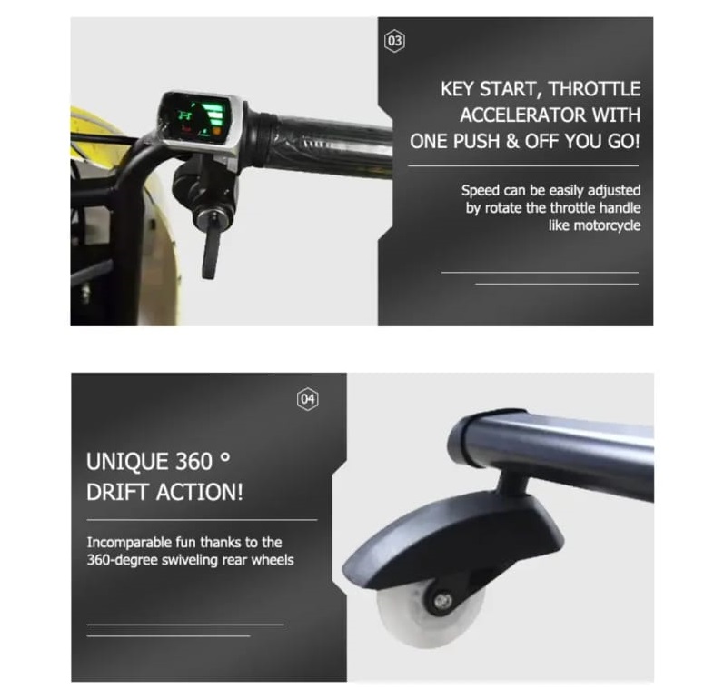 Universe 3-Wheel Drifter 360 Scooter for Kids with Bluetooth